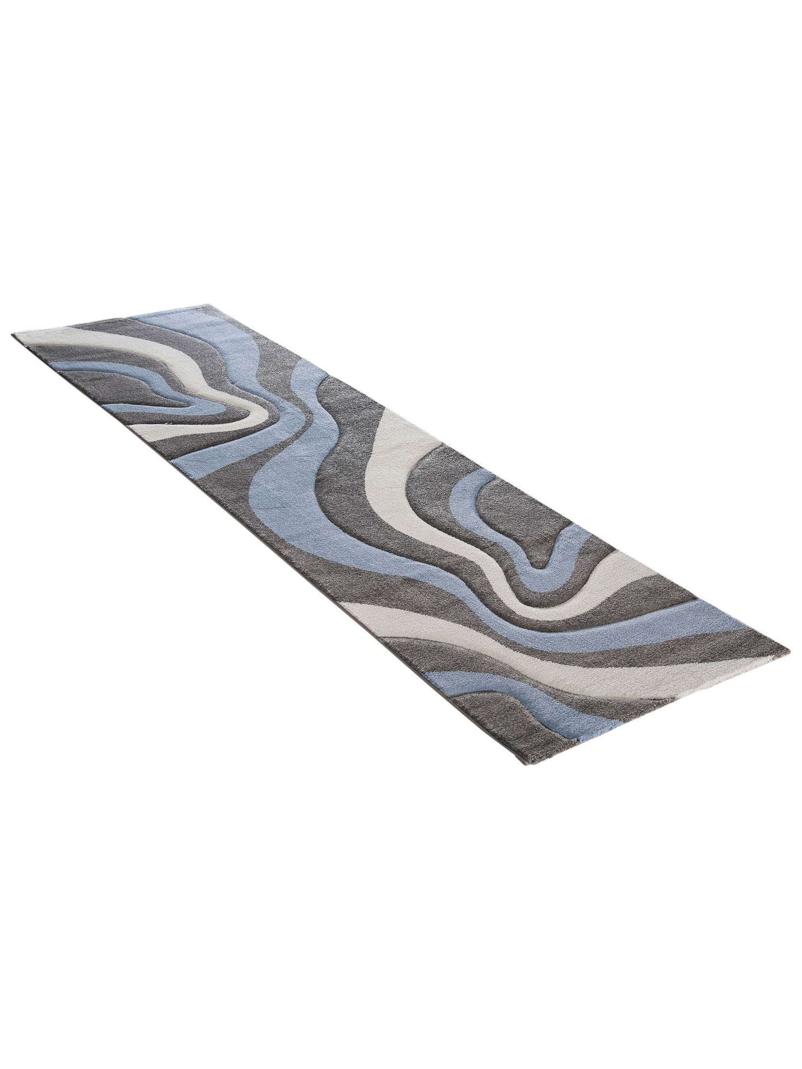 Carmen - Designer-Teppich von Kibek in Blau