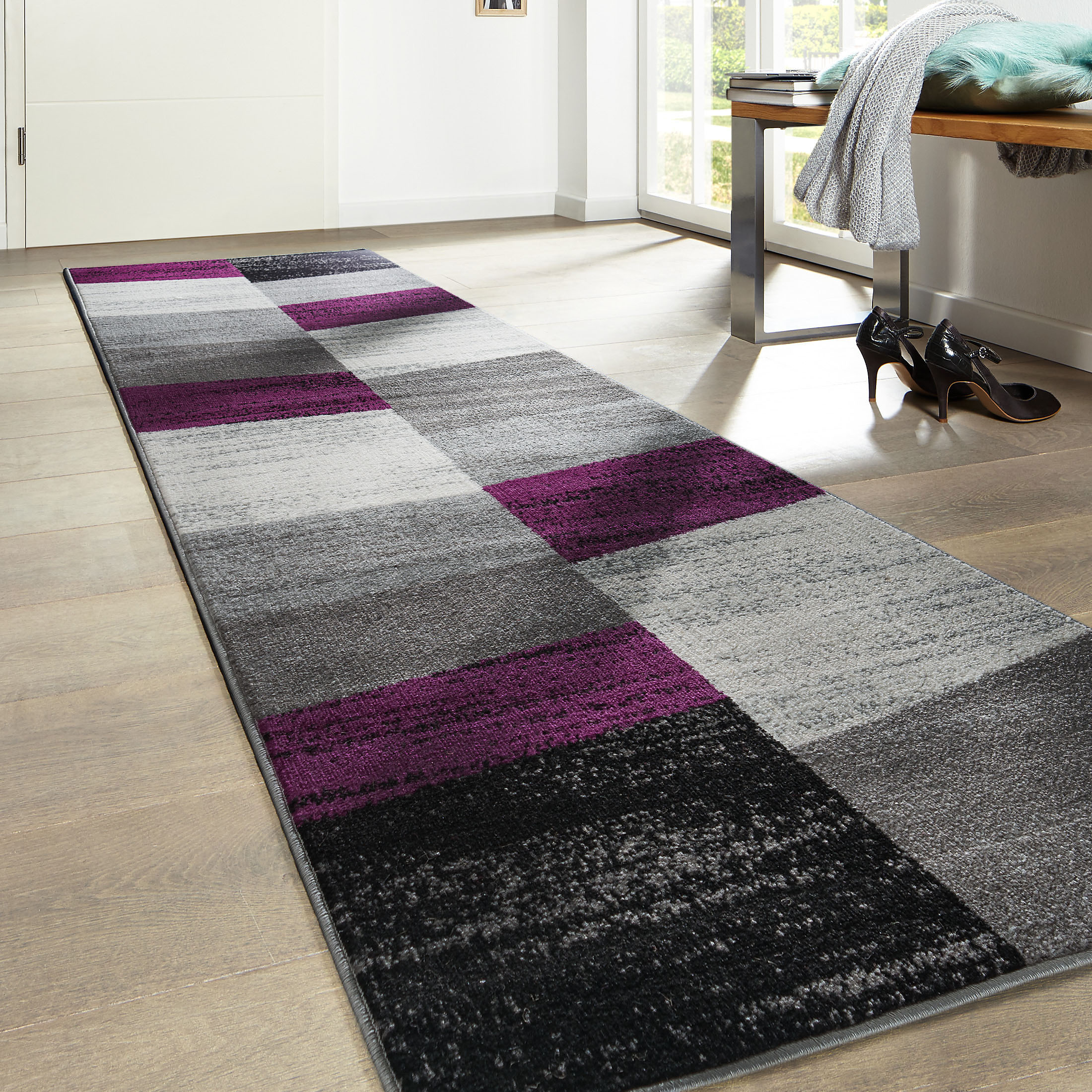 Sheila - Designer-Teppich von Kibek in Lila