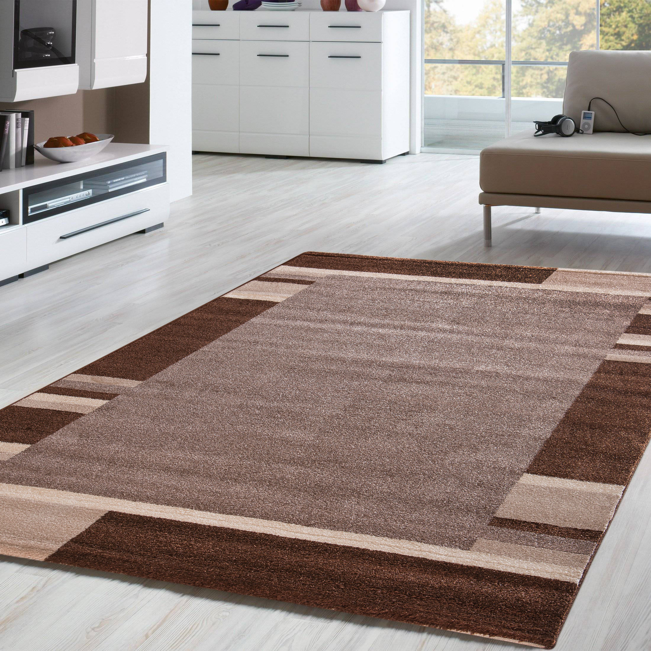 Lucia - Designer-Teppich von Kibek in Braun