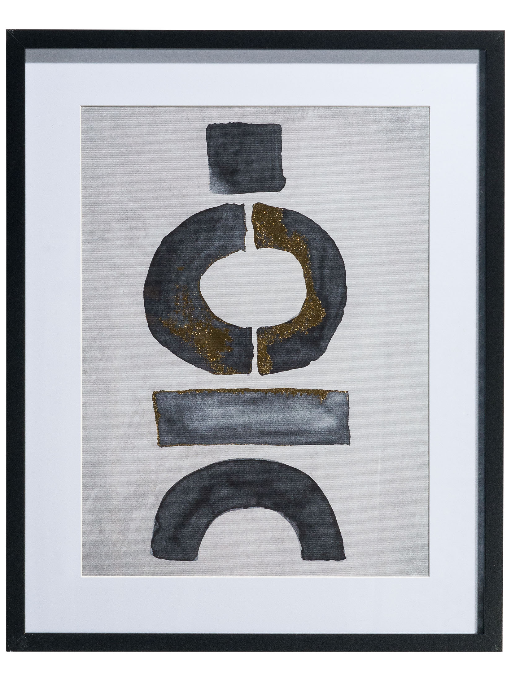 Bild von Kibek - Posita in Schwarz, 40 x 50 cm