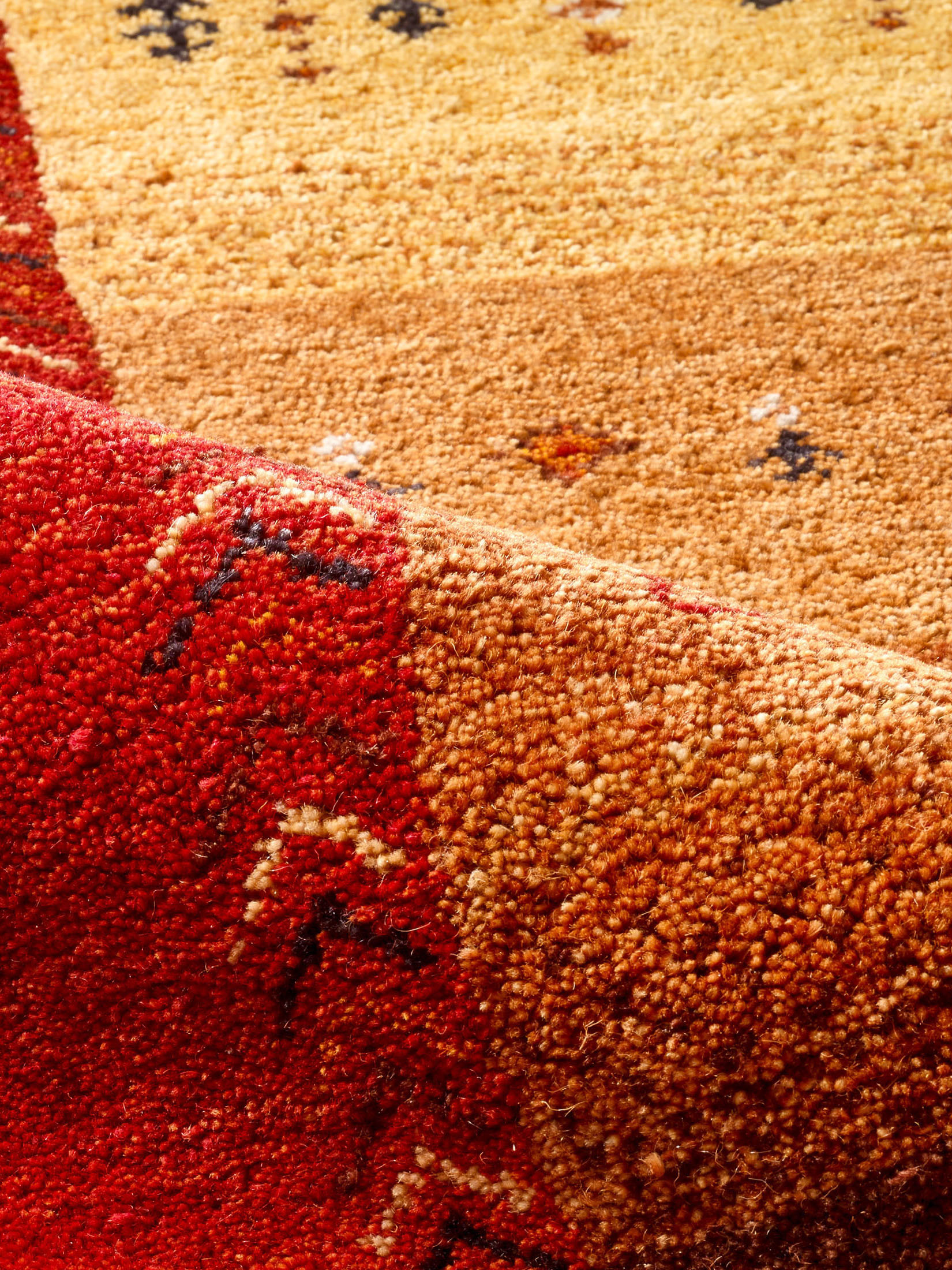 Gabbeh-Teppich von Kibek - Batala in Rot, 200 x 300 cm