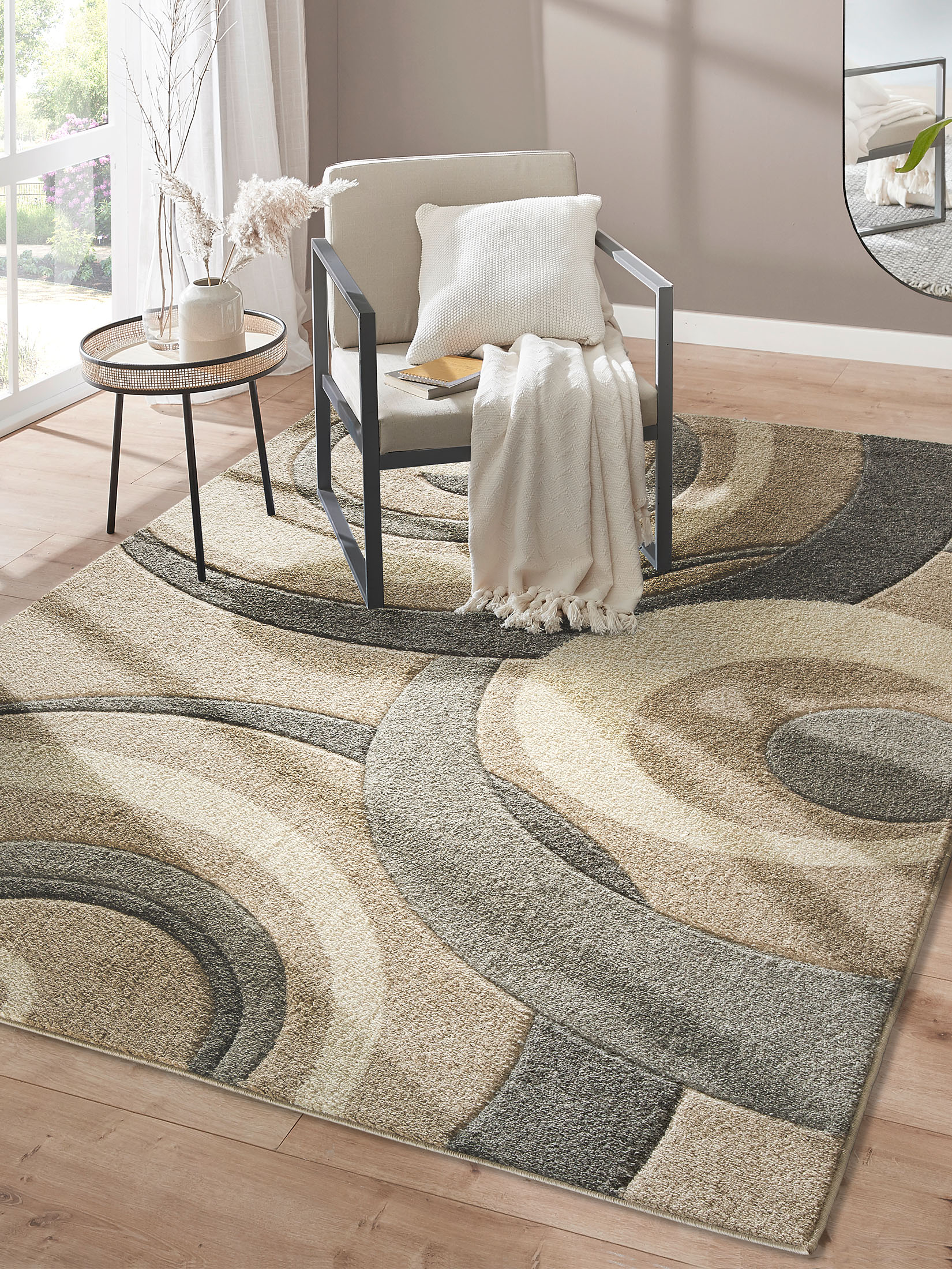 Moderner Teppich von Kibek - Limano in Beige, 200 x 290 cm