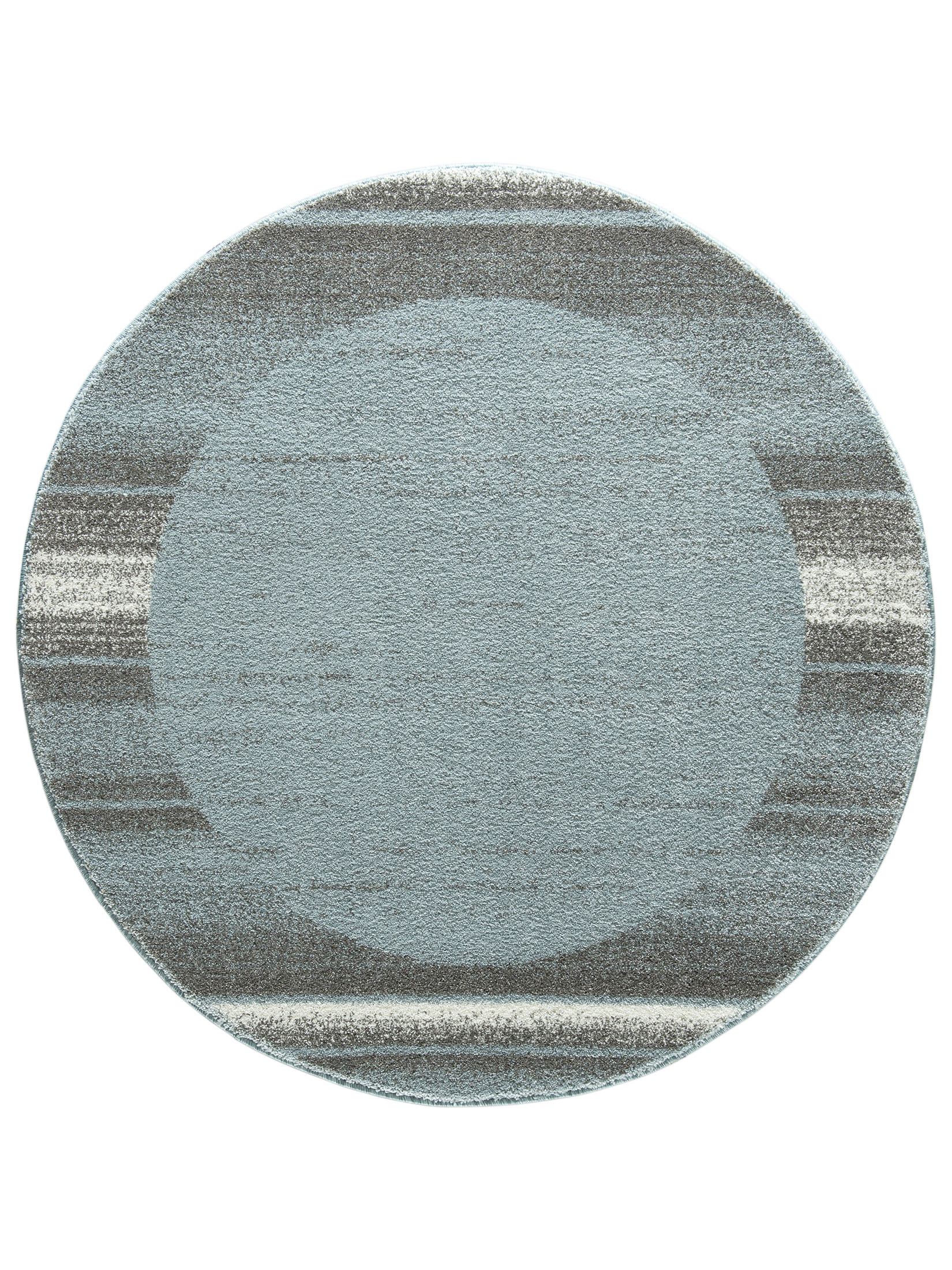 Moderner Teppich von Kibek - Night Life in Blau, 120 cm rund