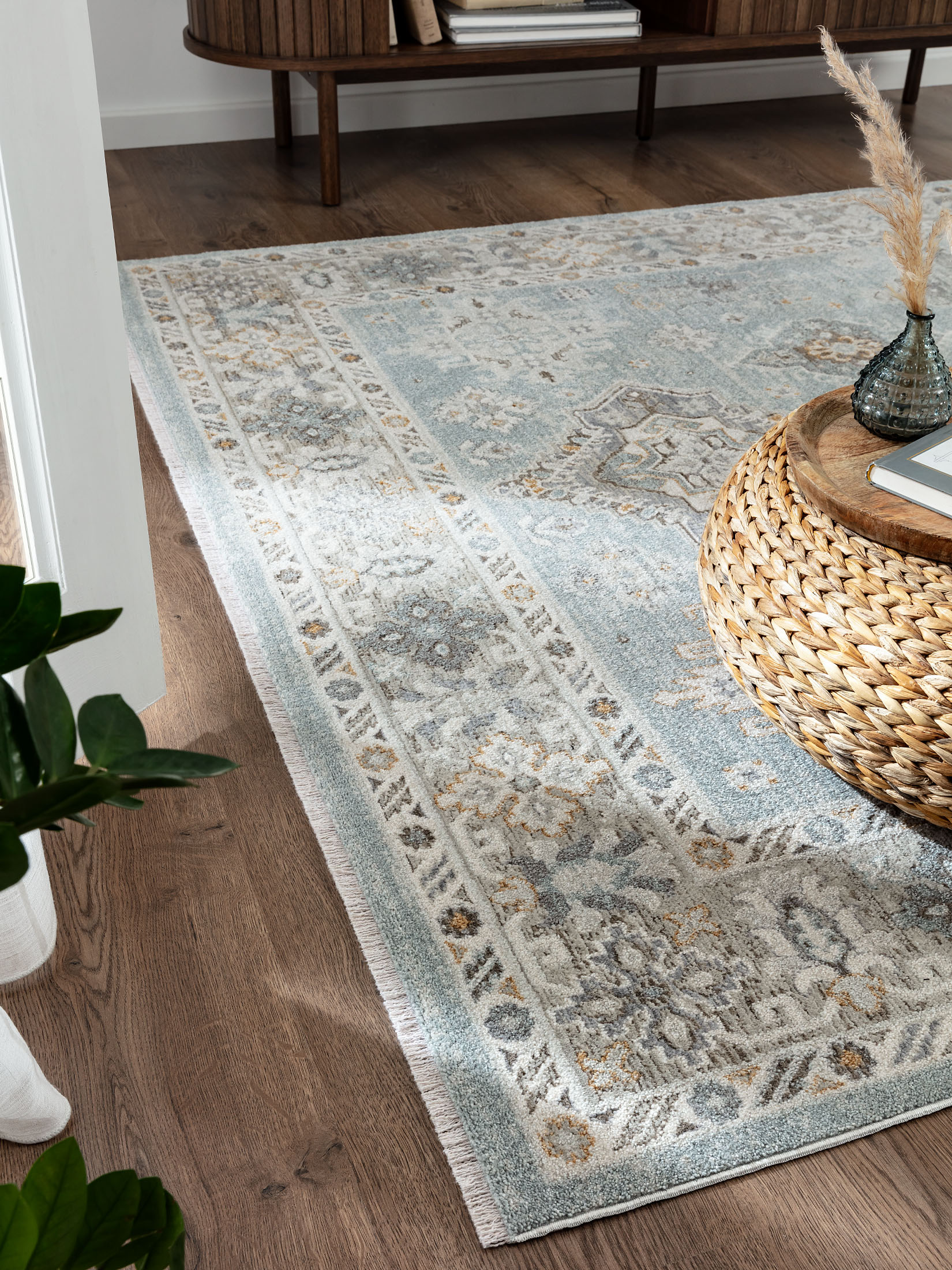 Vintage-Teppich von Kibek - Amarat in Blau, 240 x 340 cm