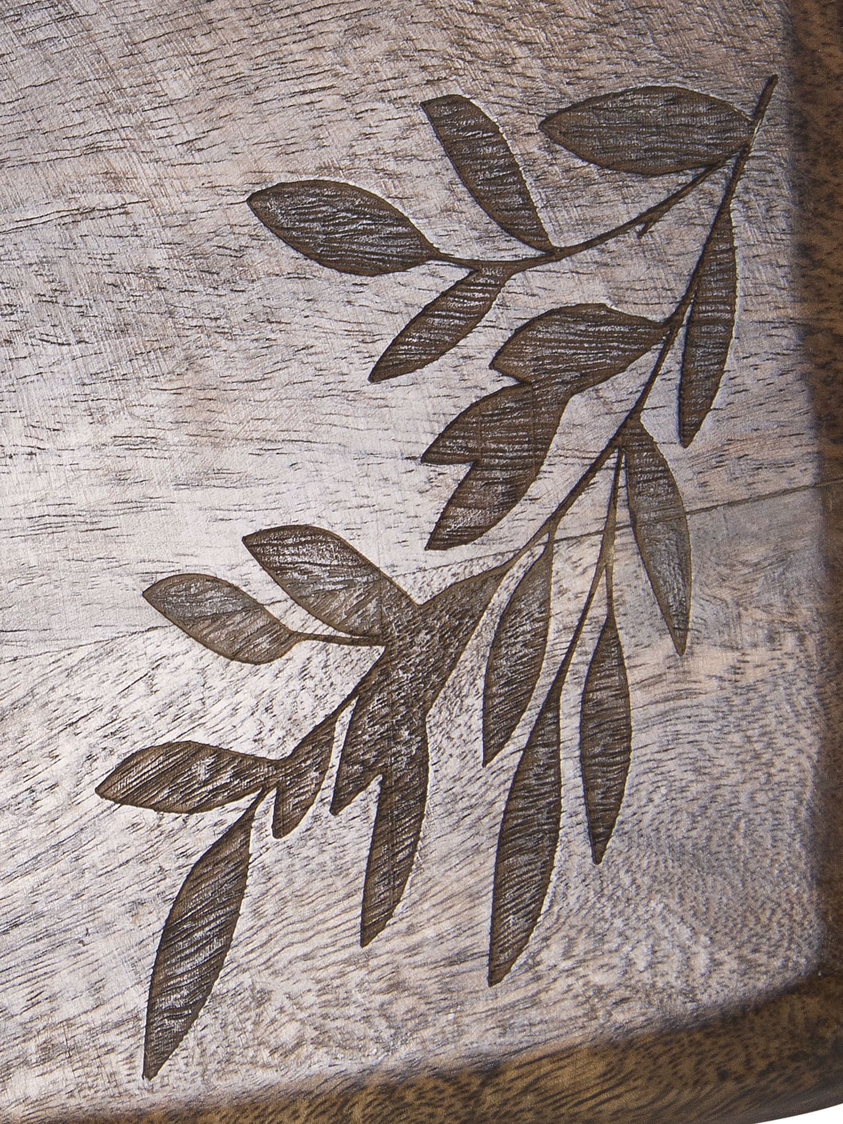 Tablett von Kibek - Levato in Braun, 22 x 35 x 11 cm