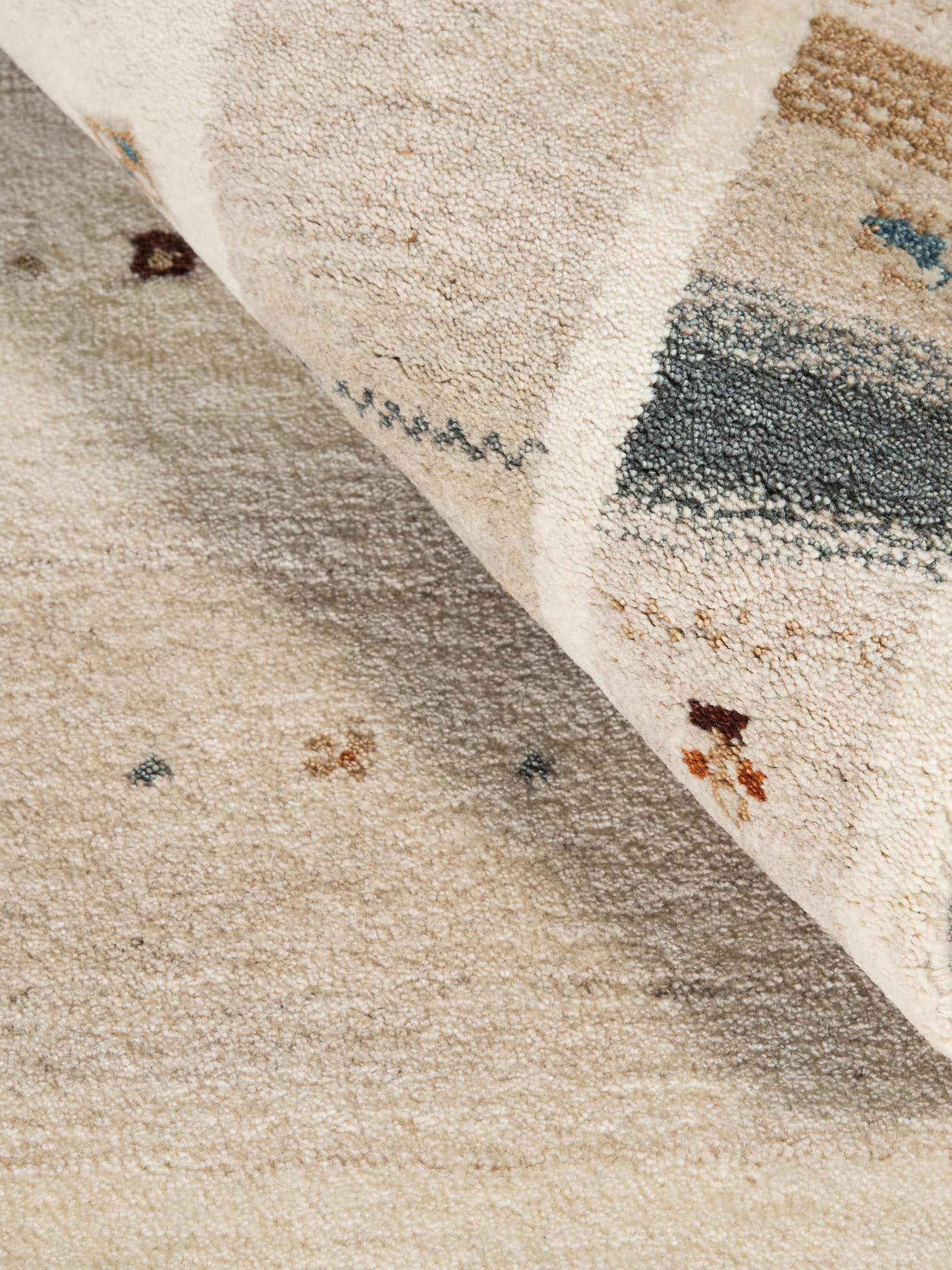 Jawala - Gabbeh-Teppich von Kibek in Beige