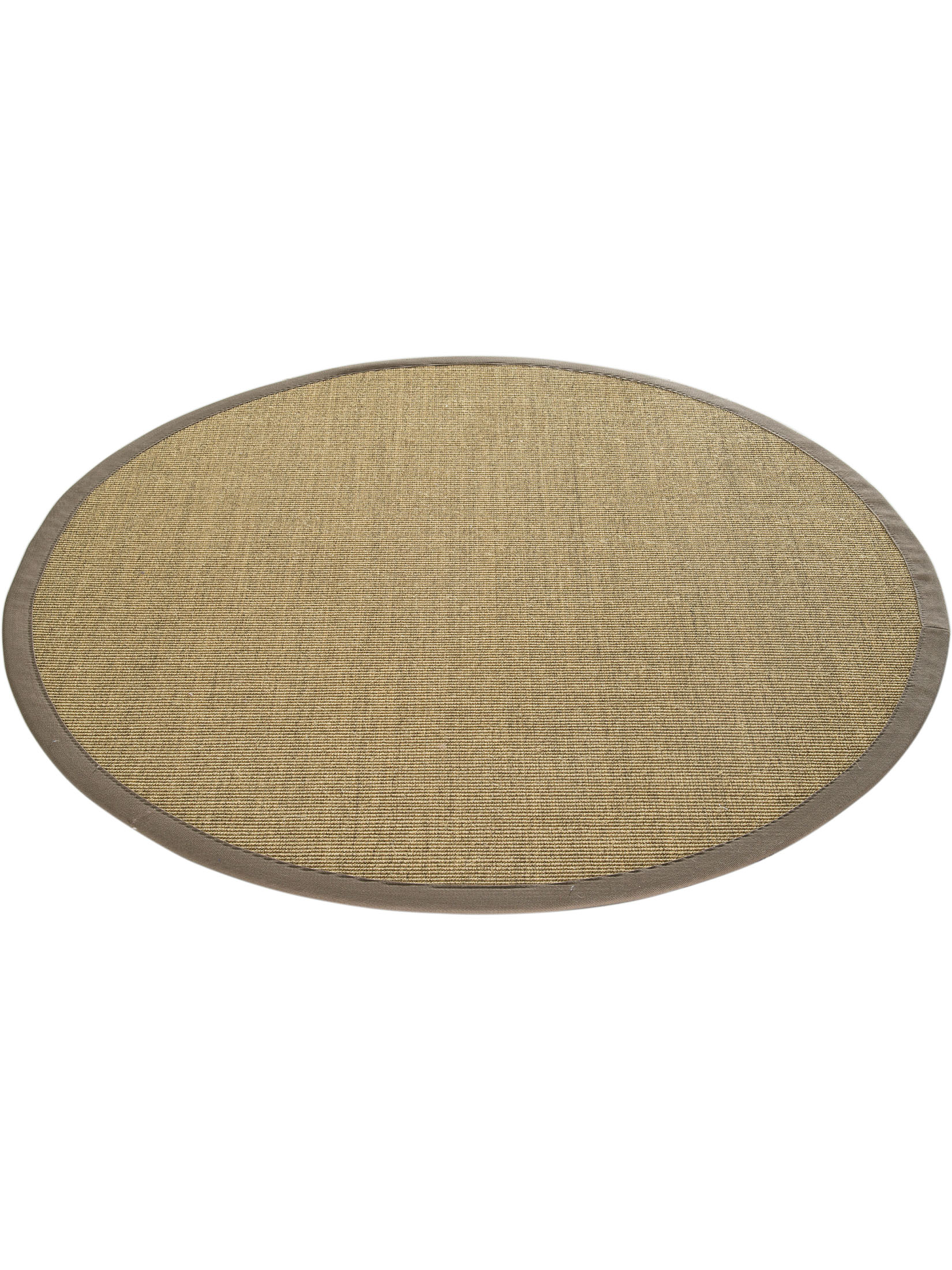 Sisal-Teppich von Kibek - Aruba Colour in Grau, 160 cm Ø