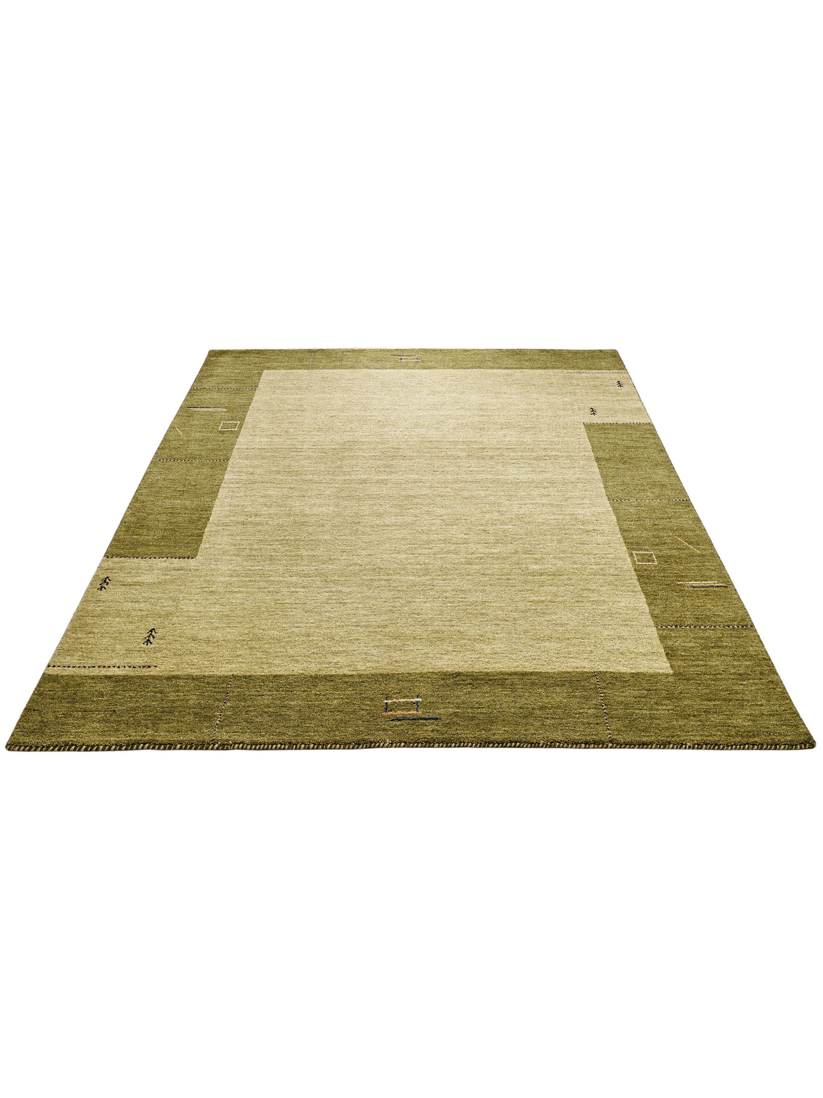 Sadola - Gabbeh-Teppich von Kibek in Grün