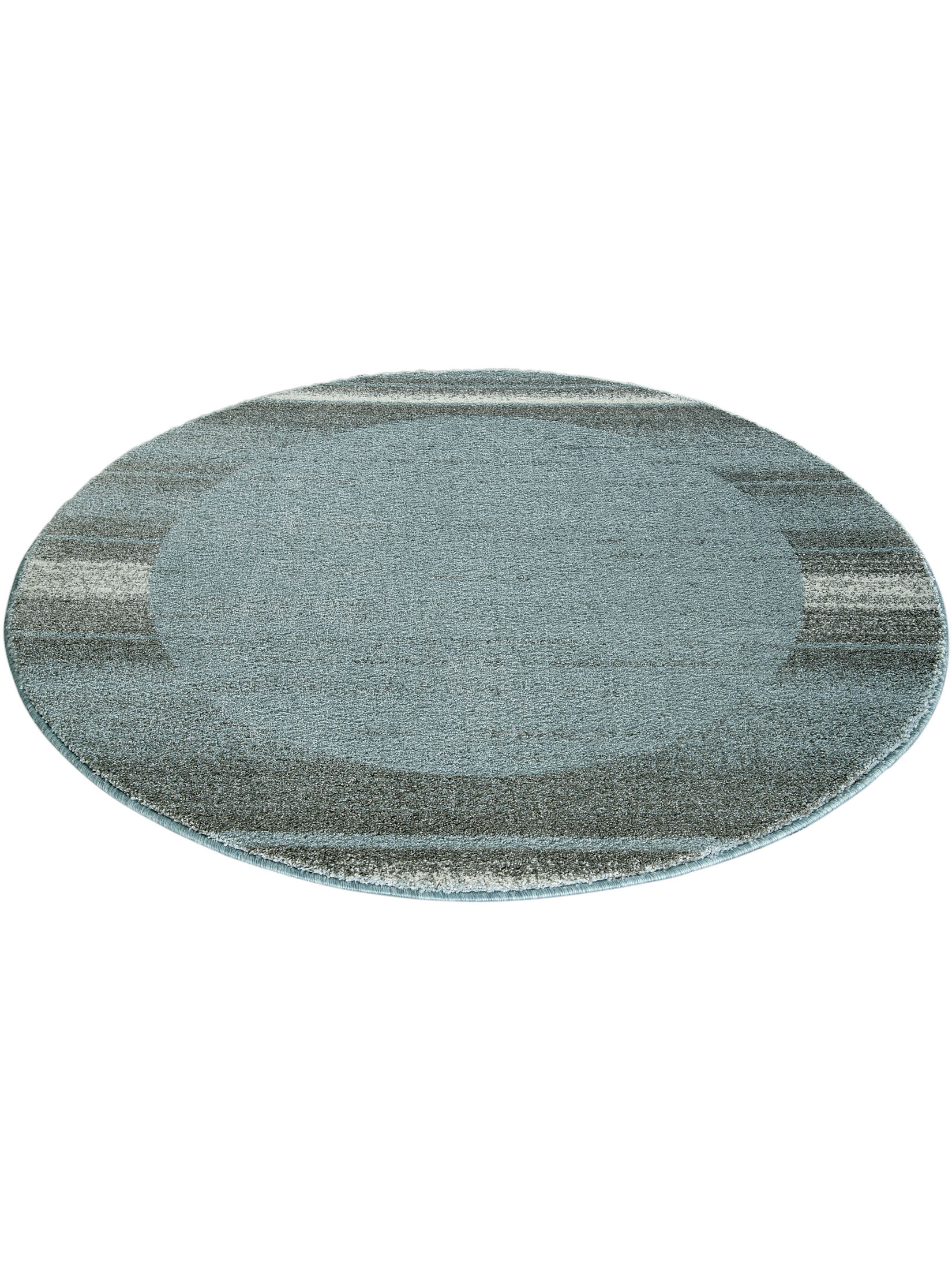 Moderner Teppich von Kibek - Night Life in Blau, 120 cm rund