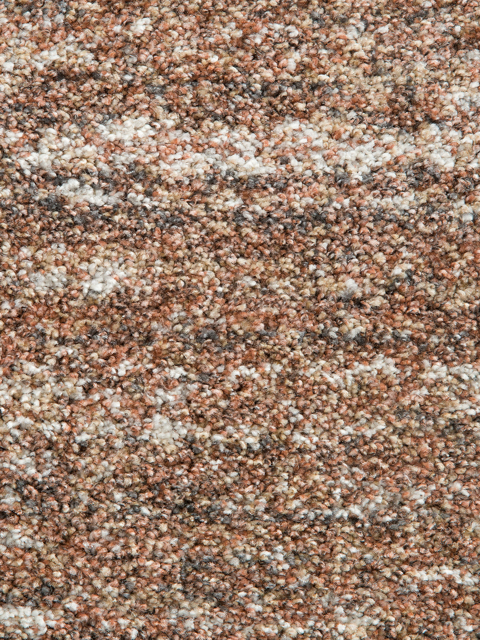 Moderner Teppich von Kibek - Taurus in Terracotta, 67 x 140 cm