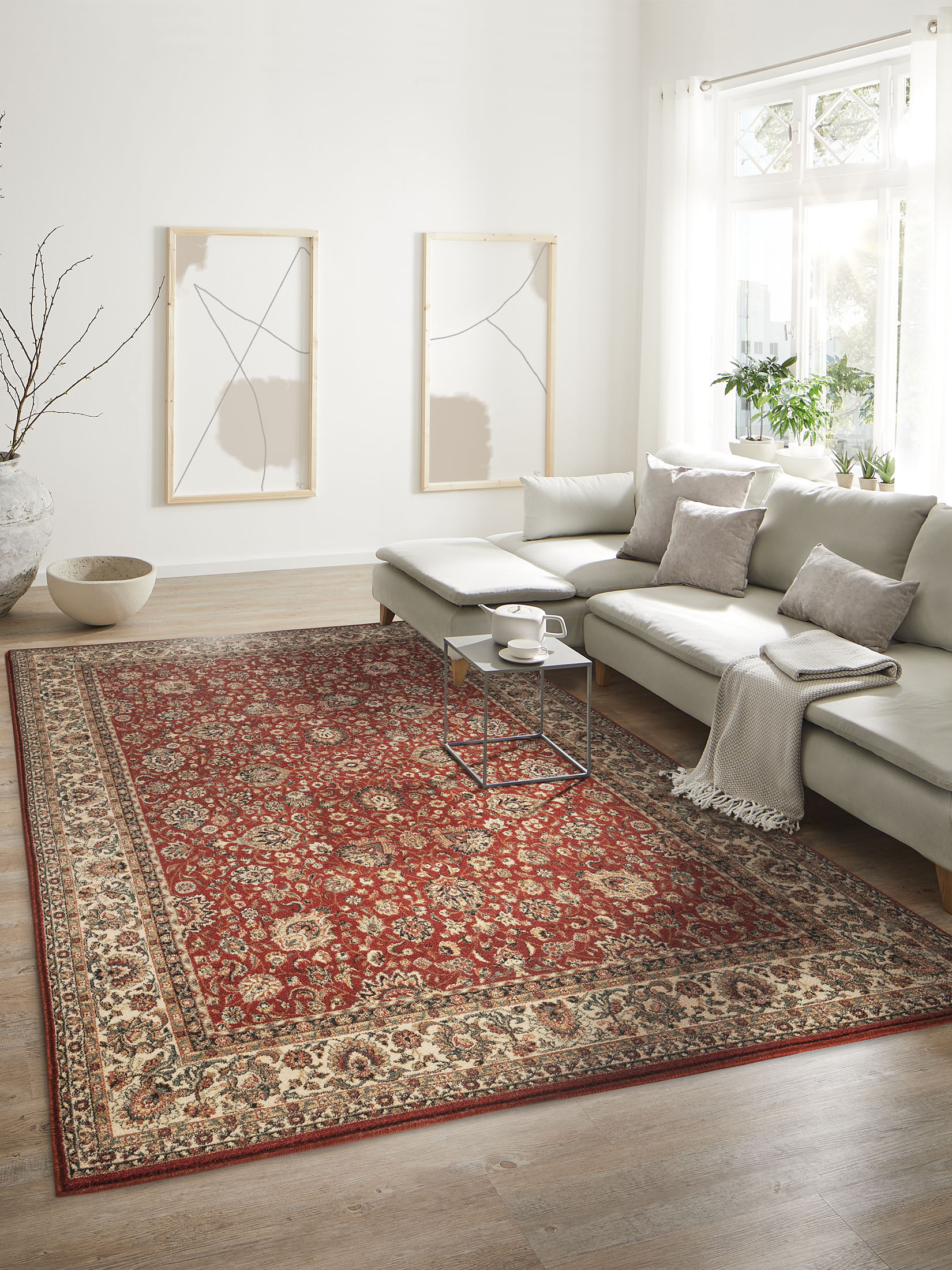 Orientteppich von Kibek - New Smaragd in Rot, 120 x 170 cm