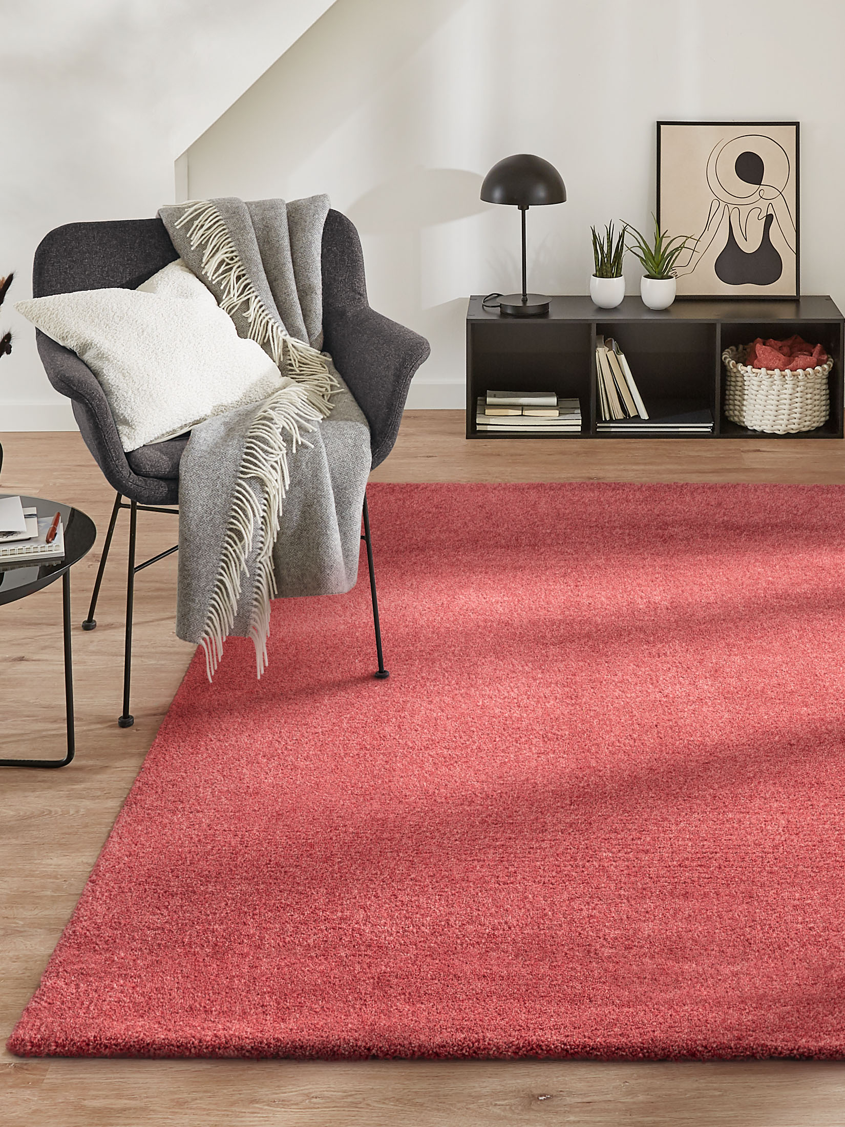 Hochflor-Teppich von Kibek - Wylie in Rot, 160 x 230 cm