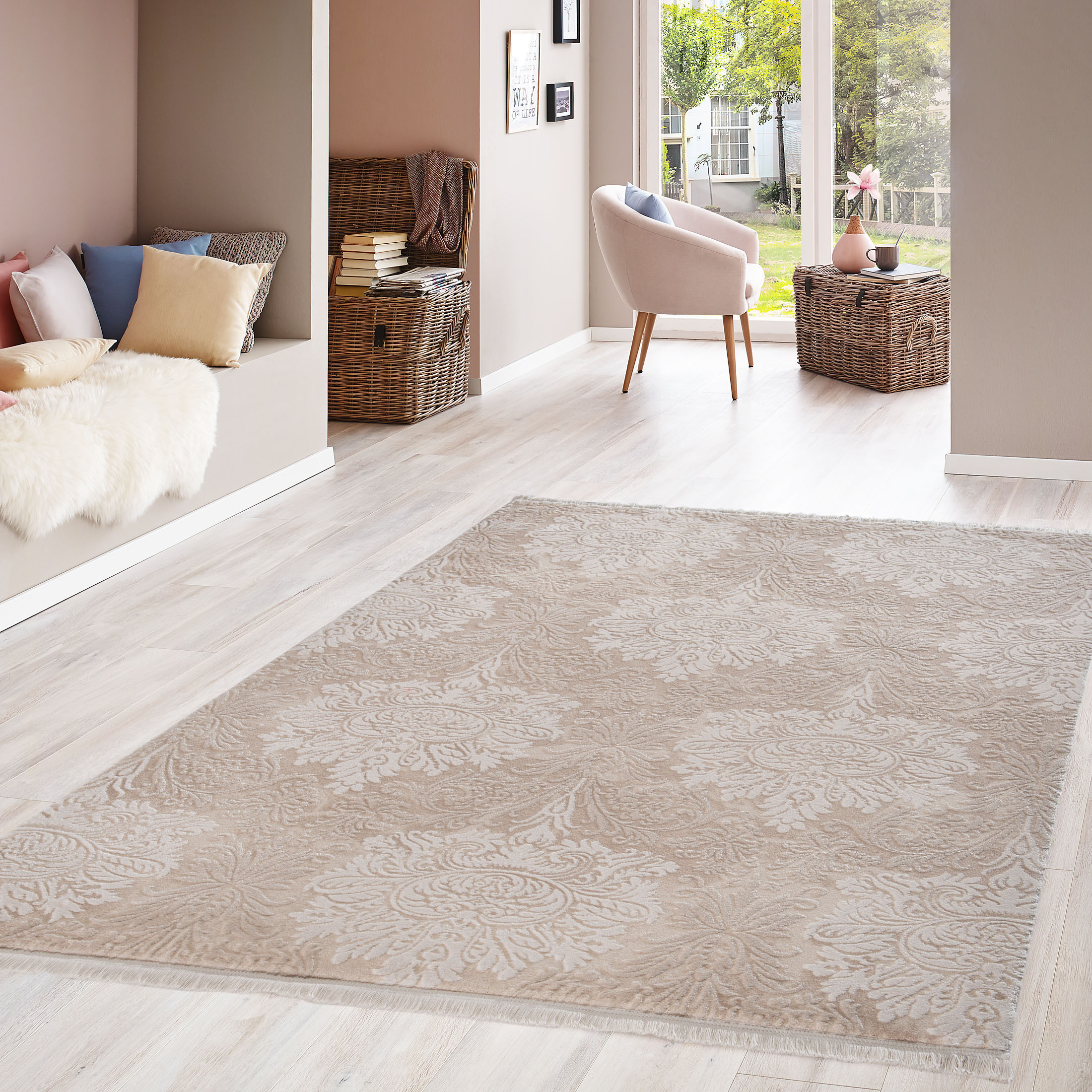 Fasson - Designer-Teppich von Kibek in Beige