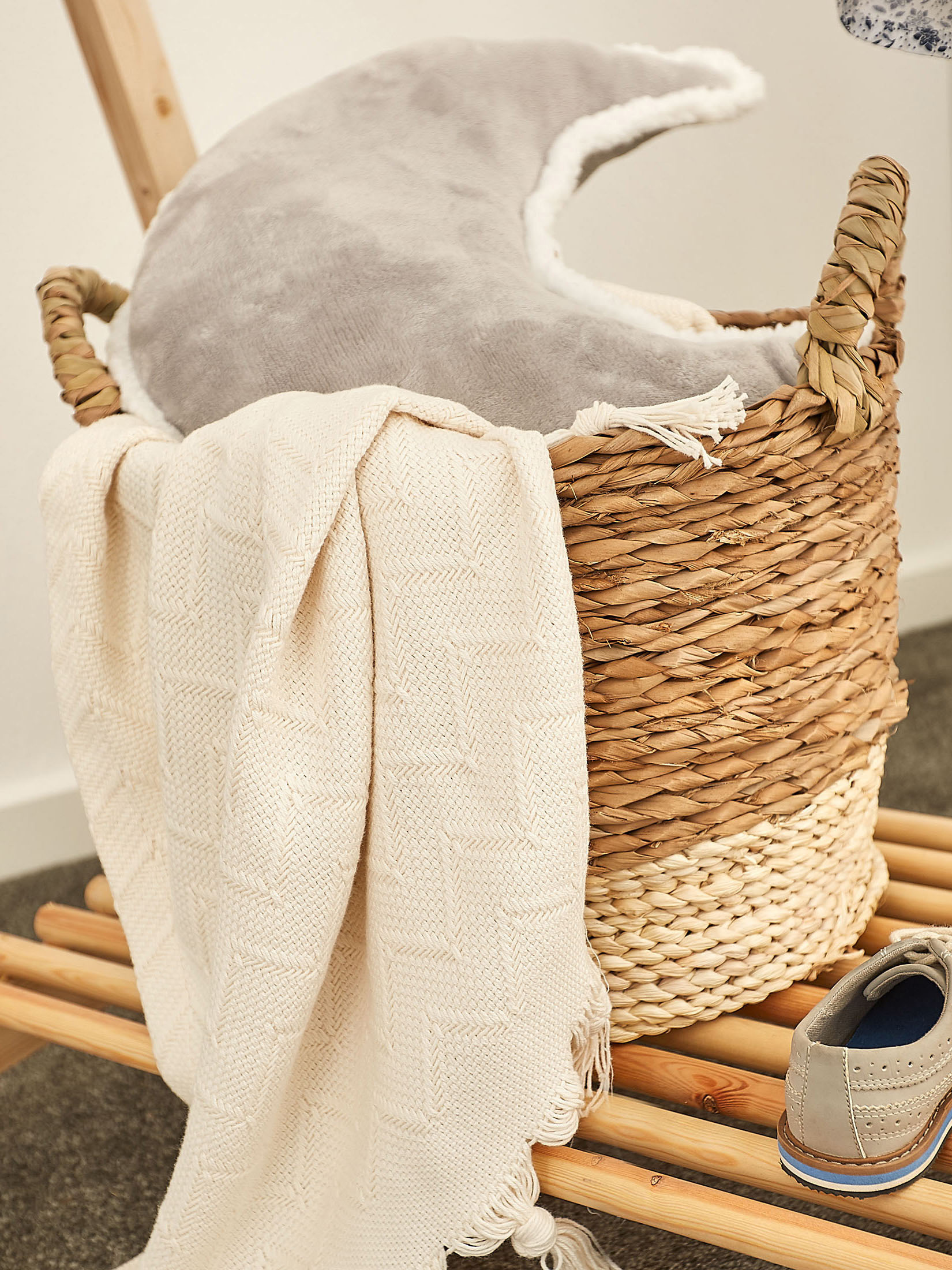 Basket Rush | Weiss/Natur | ca. 25 x 25 x 24,0 cm | 2150110002