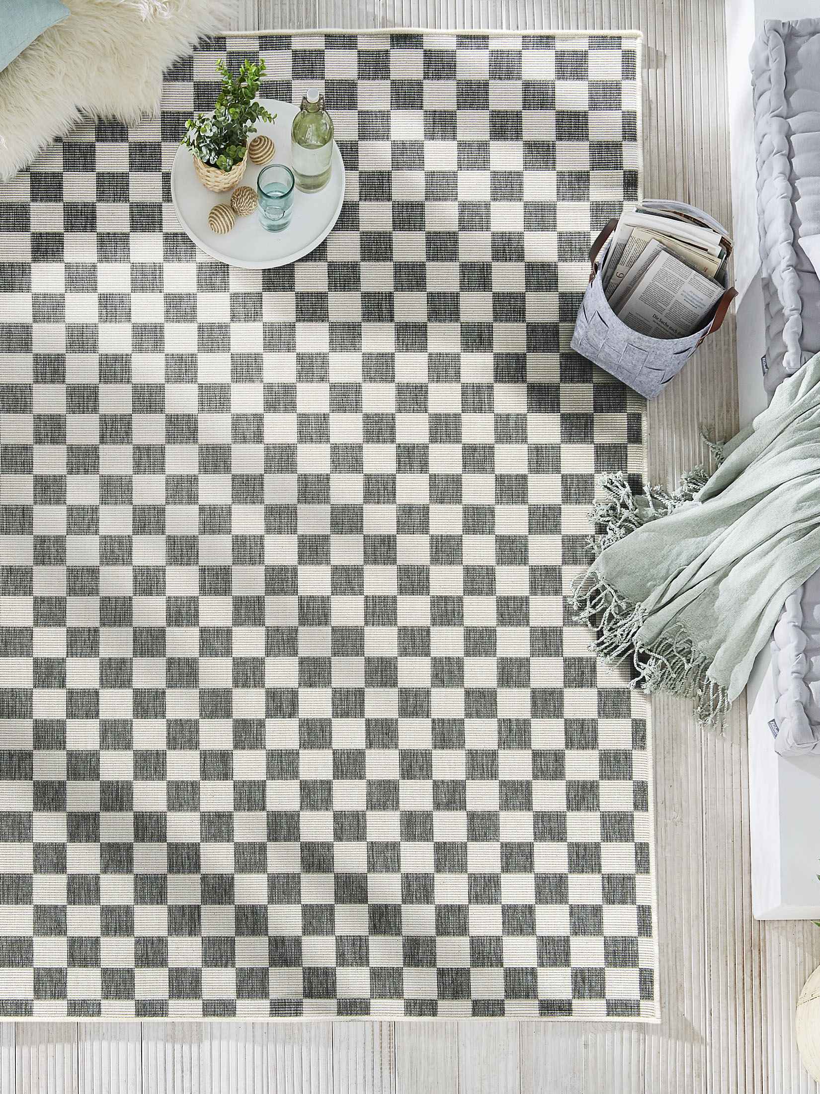 Outdoor-Teppich von Kibek - Waikato in Grau, 160 x 230 cm