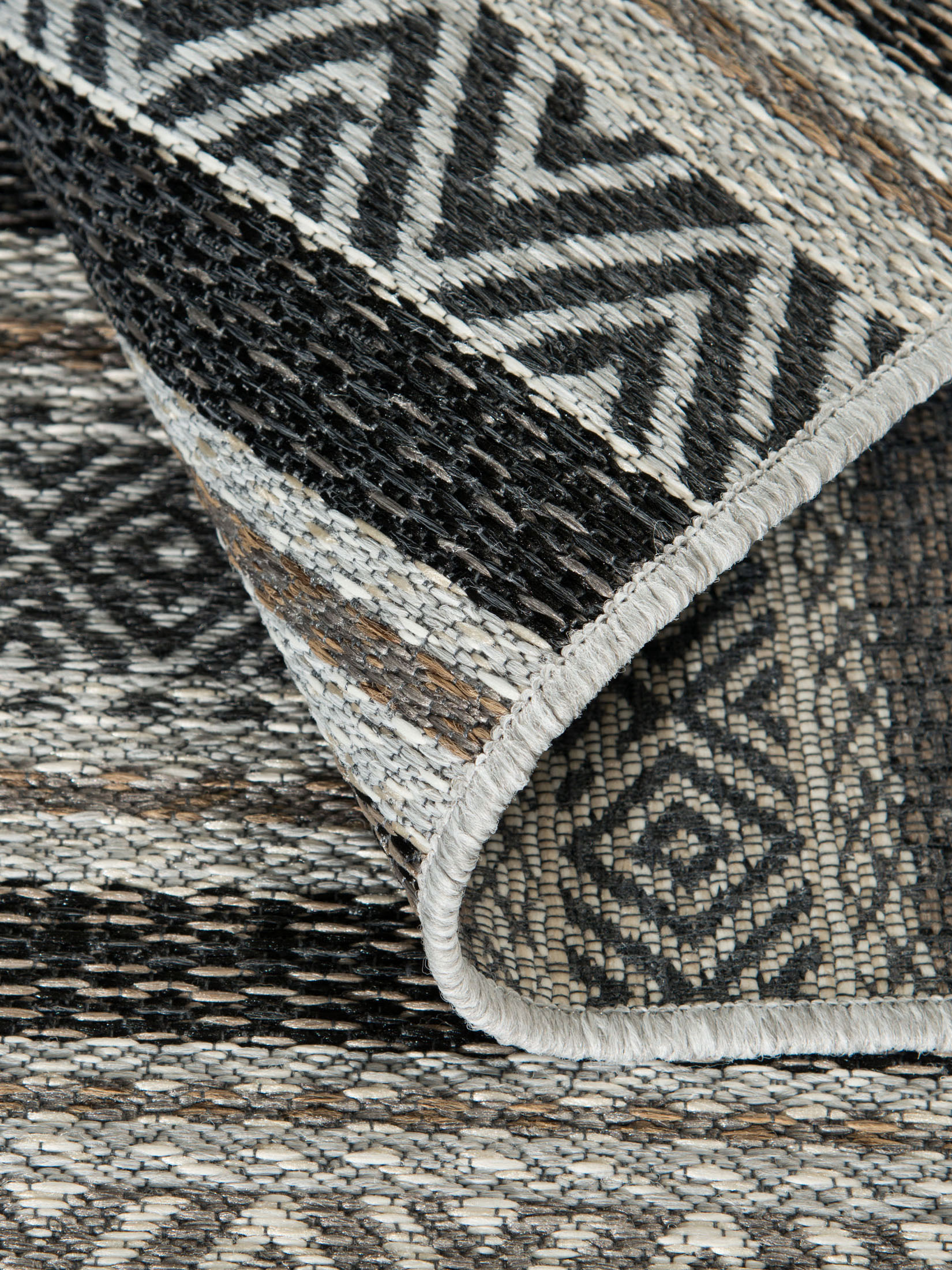 Durban - Flachgewebe-Teppich von Kibek in Silber