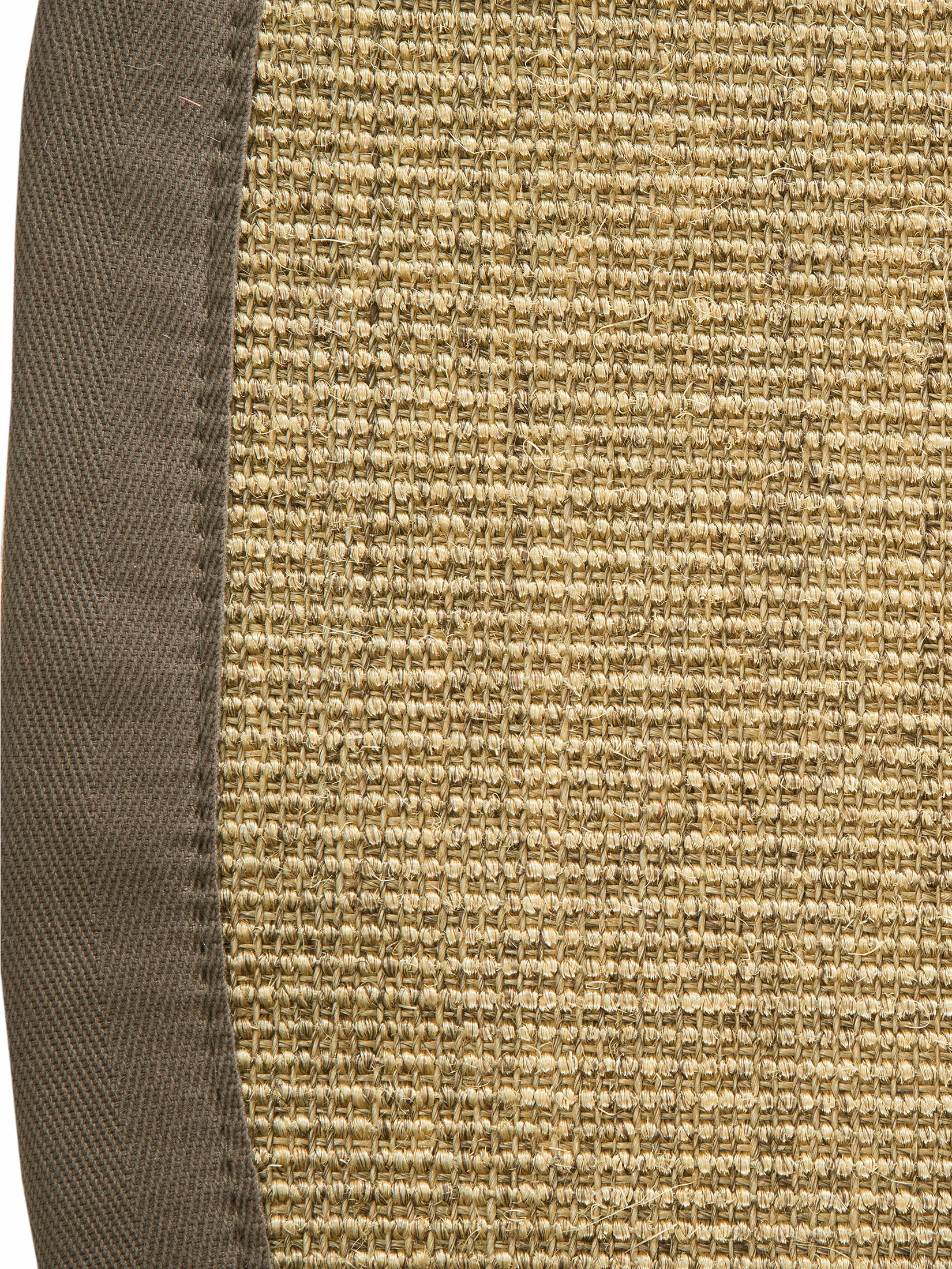 Sisal-Teppich von Kibek - Aruba Colour in Grau, 160 cm Ø