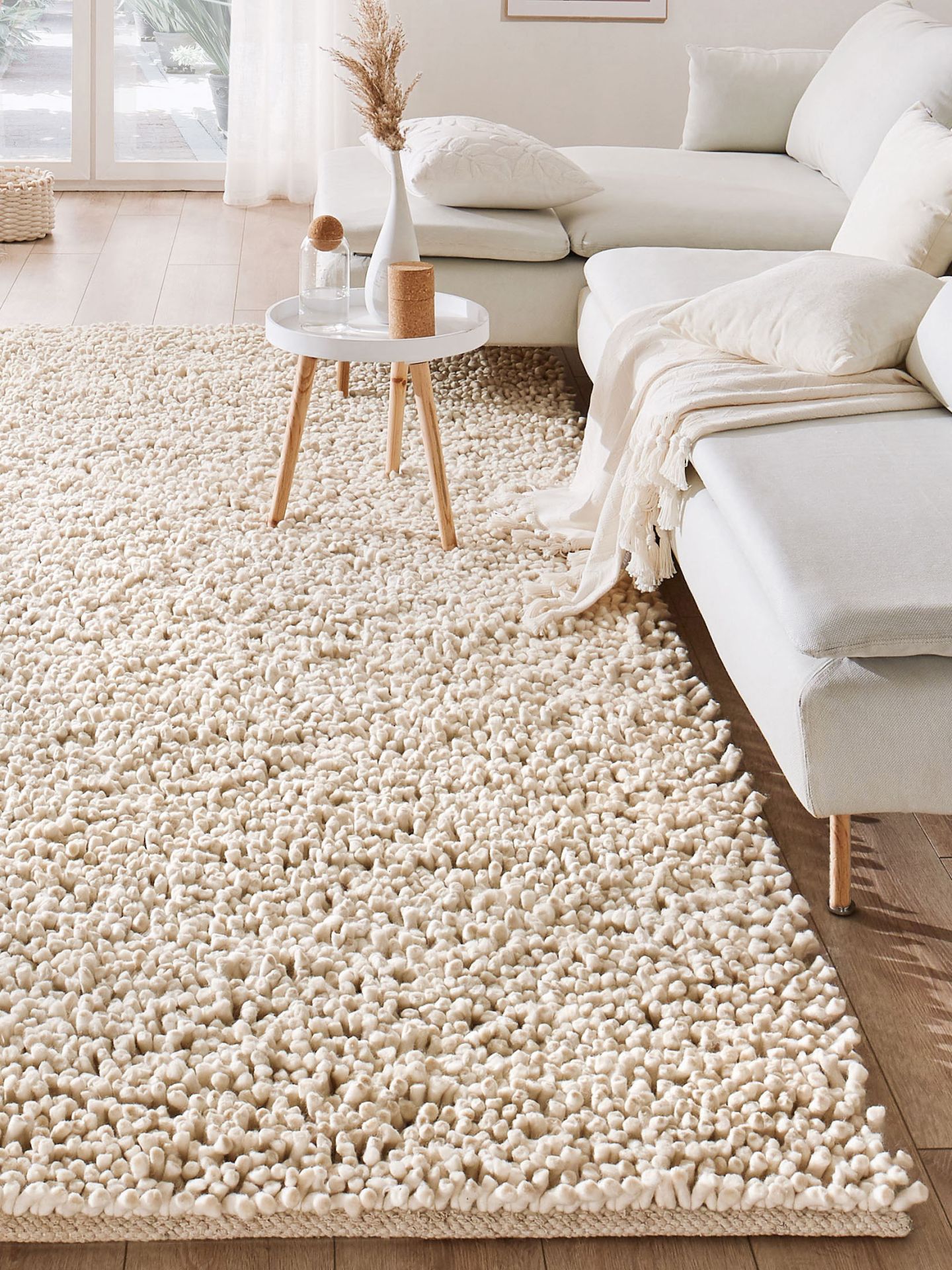 Woll-Teppich von Kibek - Woolwalker Royal in Creme, 60 x 90 cm