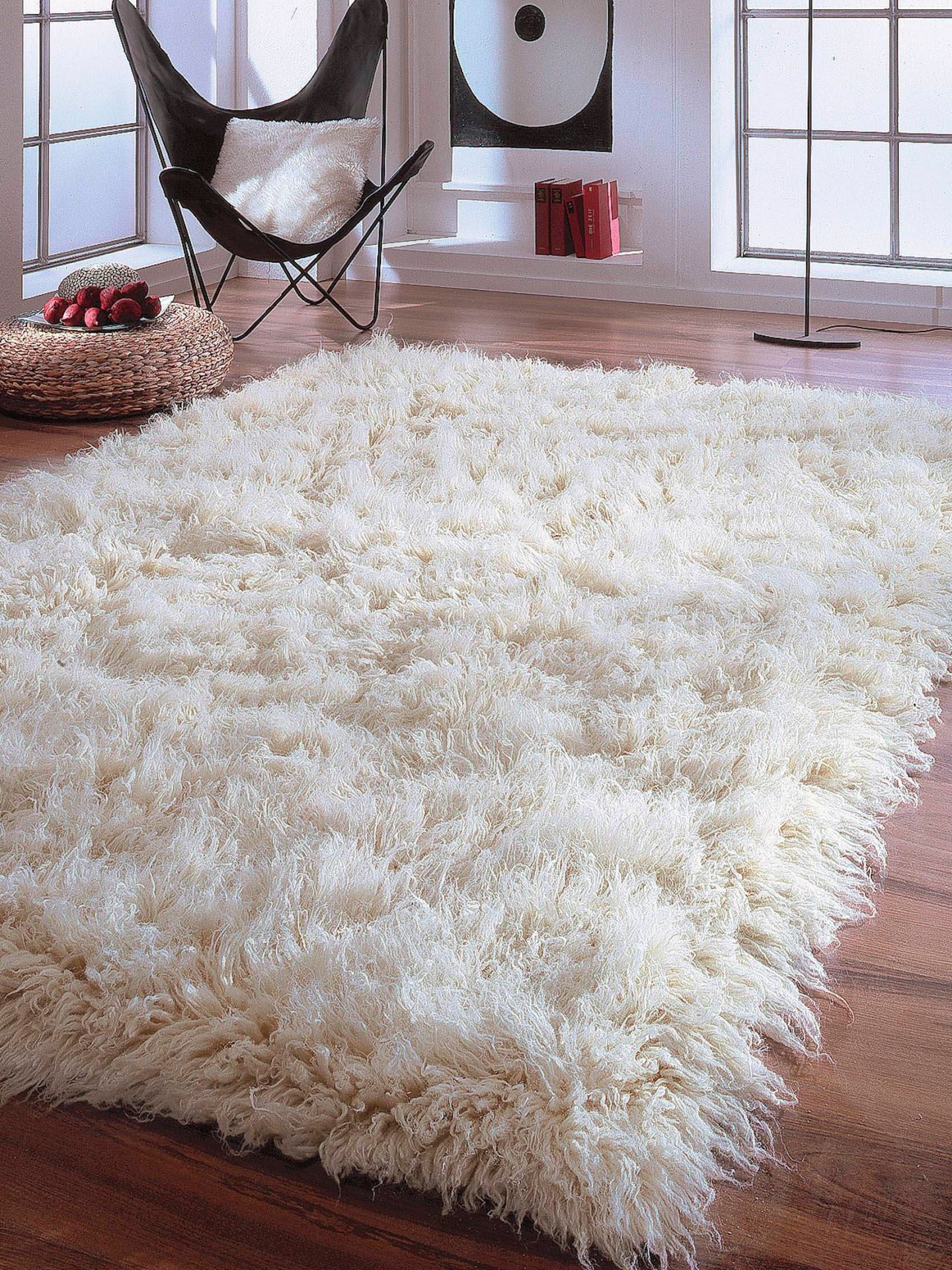 Flokati von Kibek - Flokati Premium in Weiß, 60 x 120 cm