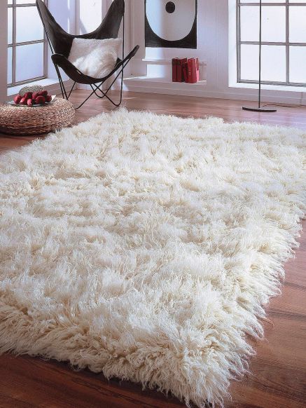 Flokati von Kibek - Flokati Premium in Weiß, 60 x 120 cm