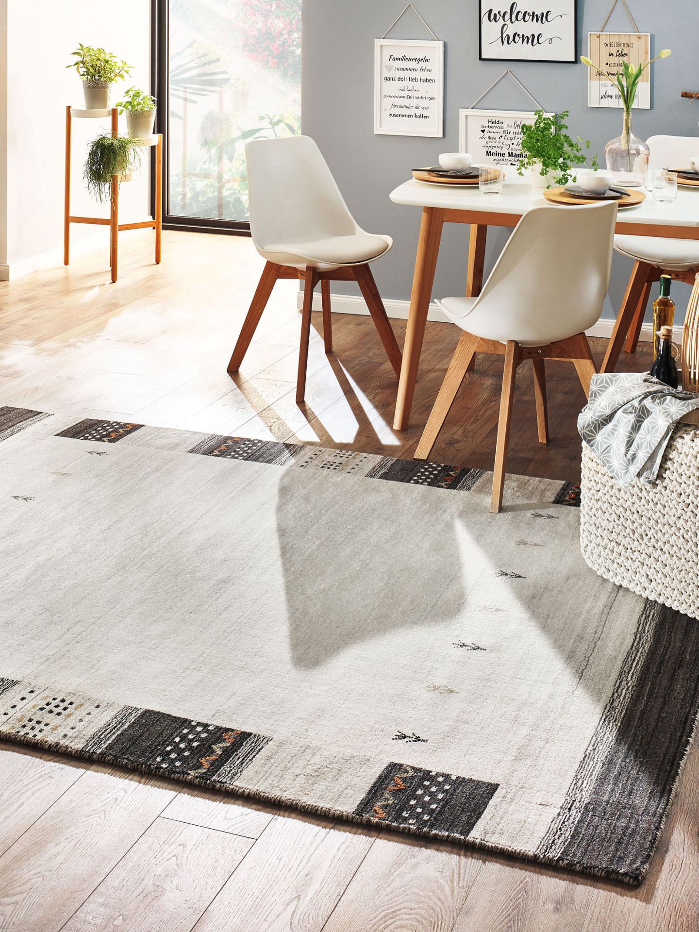 Surbara - Gabbeh-Teppich von Kibek in Grau