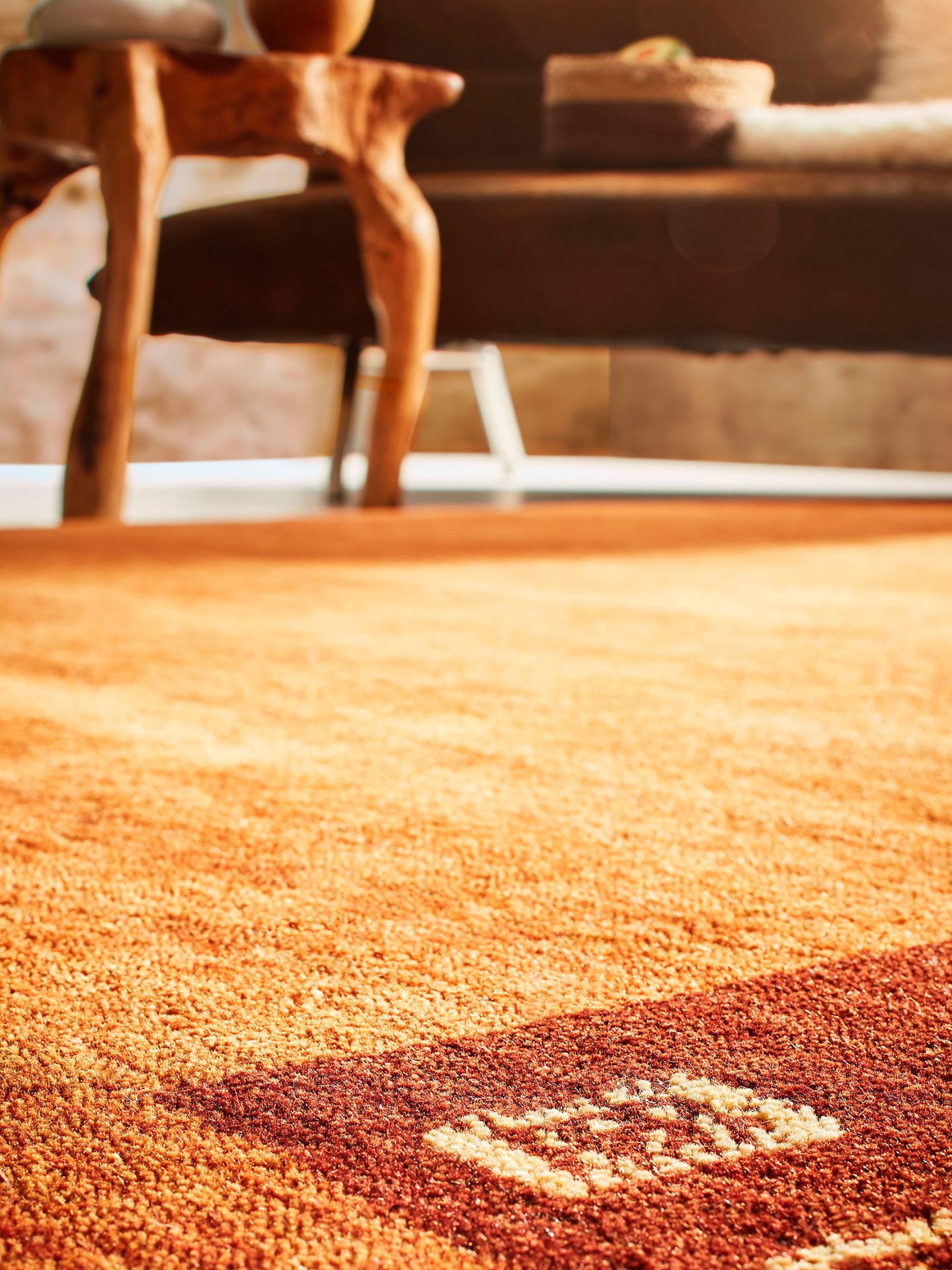 Tiyara - Gabbeh-Teppich von Kibek in Orange